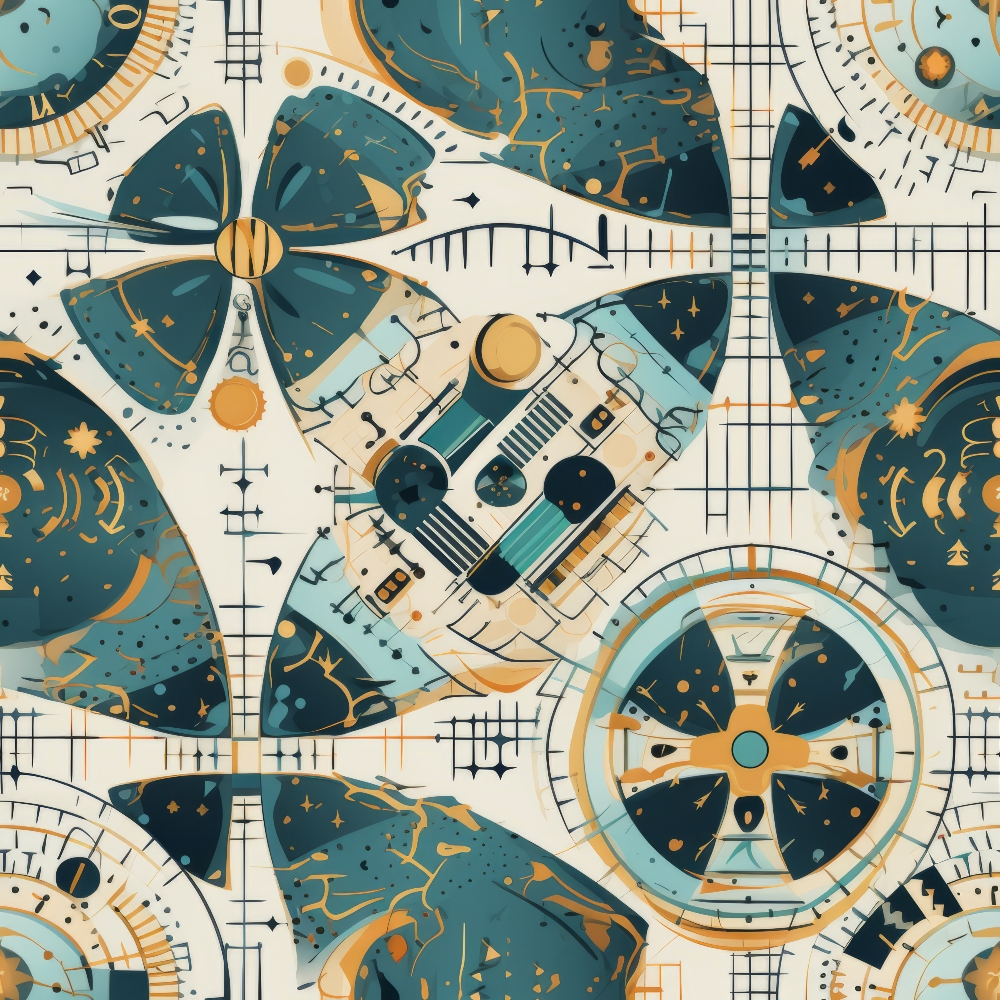 Time Travel Pattern 9 Quilting Cotton Fabric – FabricMegaStore.com