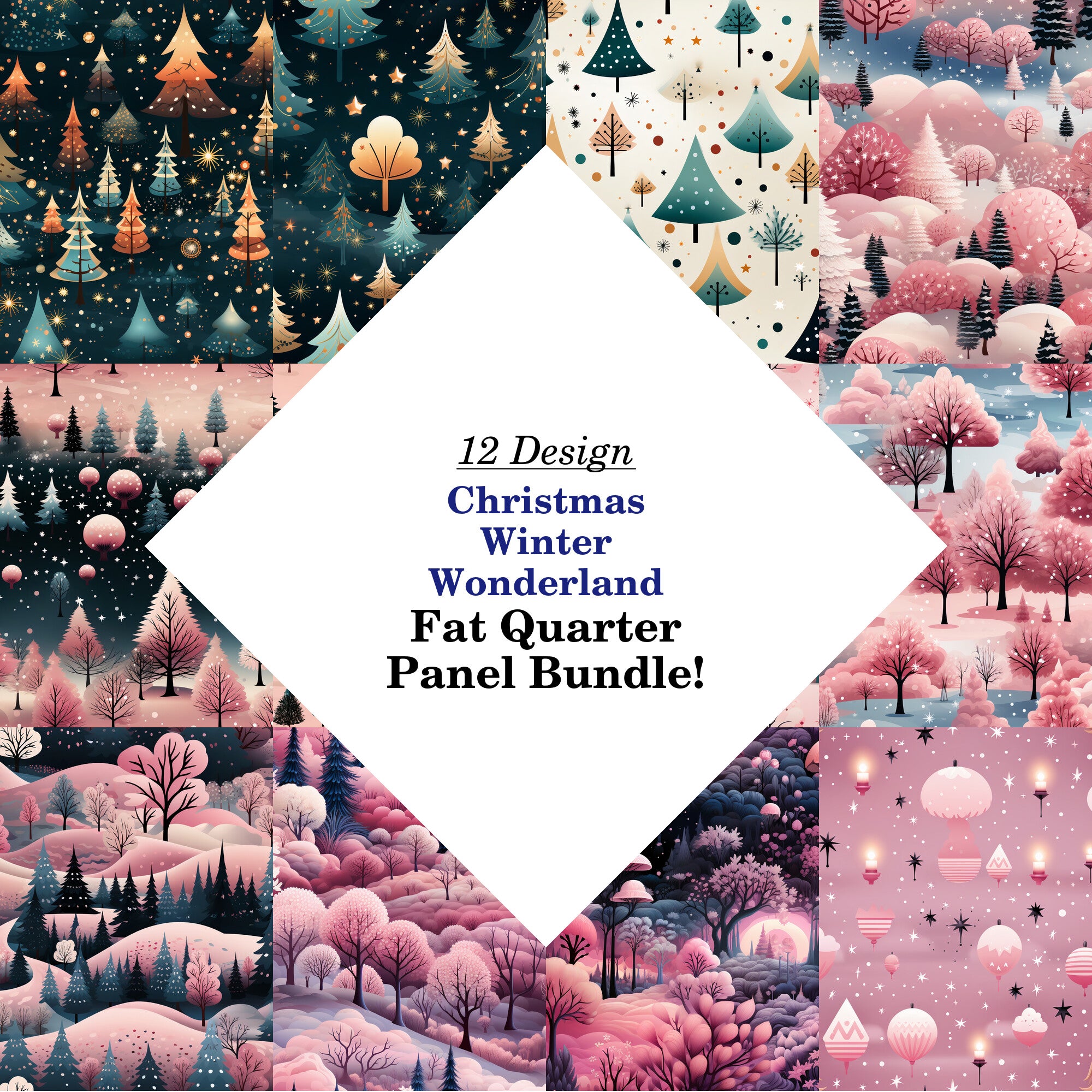 Christmas Winter Wonderland Fat Quarter Bundle – FabricMegaStore.com