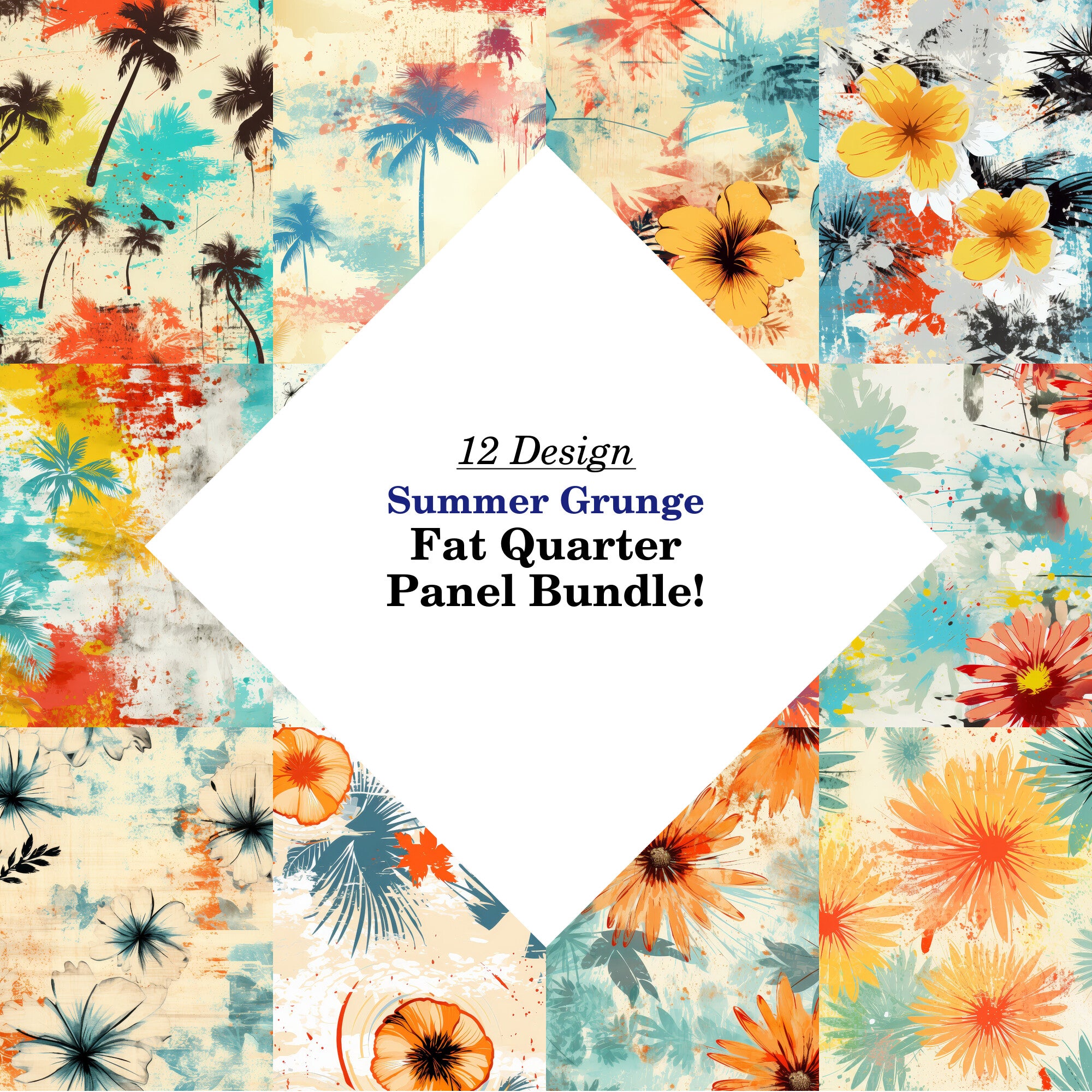 Summer Grunge Fat Quarter Bundle – FabricMegaStore.com