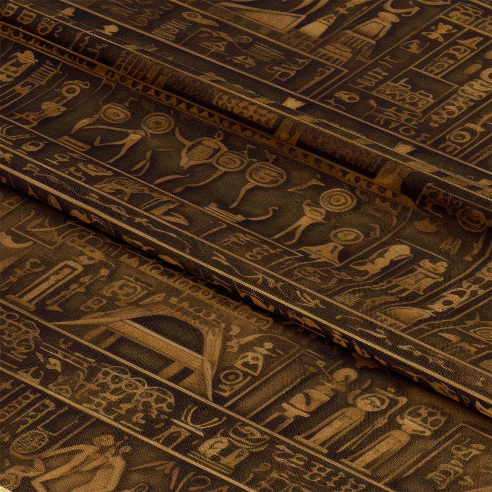 2D Ancient Egypt Pattern 5 Quilting Cotton Fabric – FabricMegaStore.com