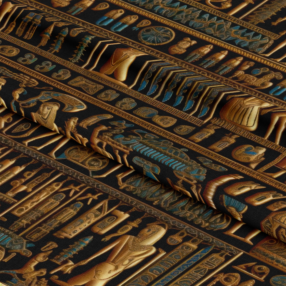 2D Ancient Egypt Pattern 25 Quilting Cotton Fabric – FabricMegaStore.com
