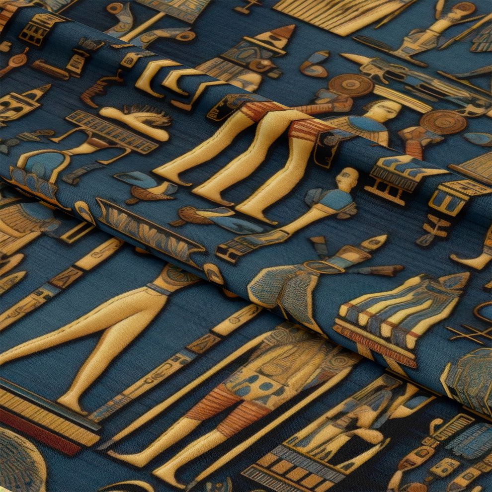 2D Ancient Egypt Pattern 31 Quilting Cotton Fabric – FabricMegaStore.com