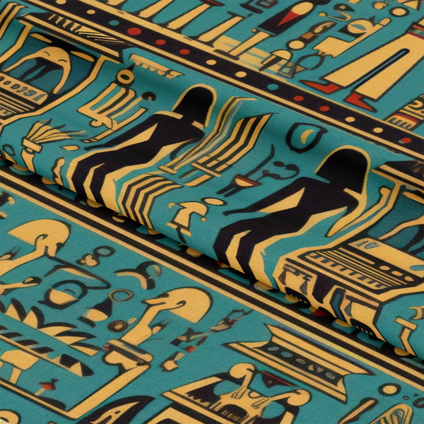 2D Ancient Egypt Pattern 49 Quilting Cotton Fabric – FabricMegaStore.com