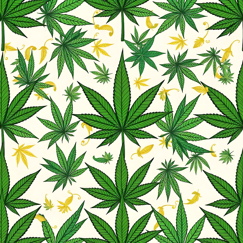 420 Marijuana Allover Pattern 4 Quilting Cotton Fabric ...