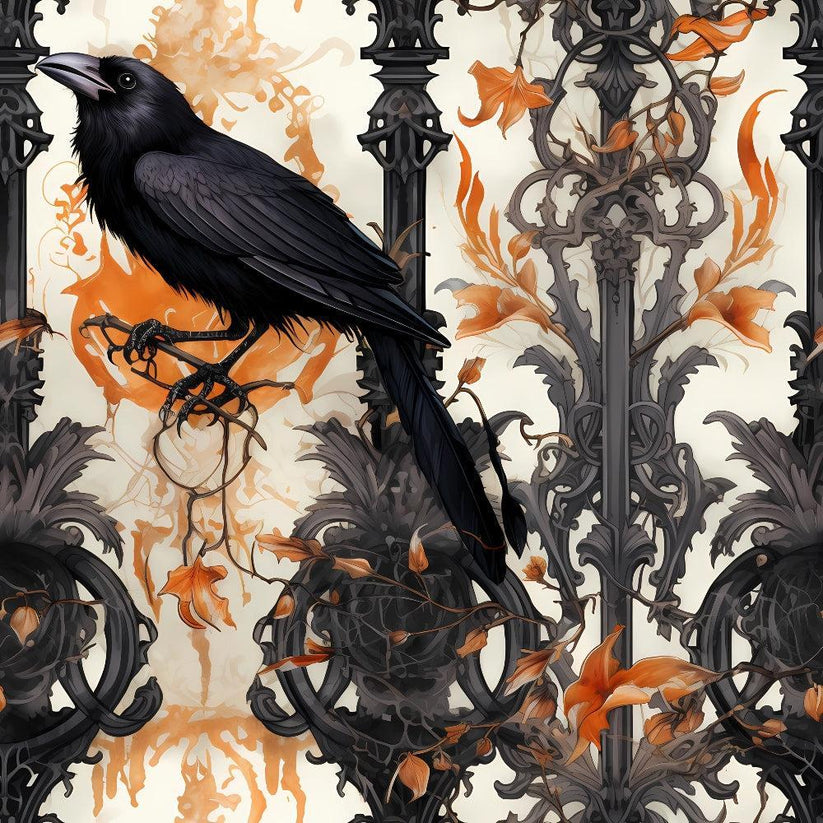 Gothic Halloween Pattern 12 Quilting Cotton Fabric – FabricMegaStore.com