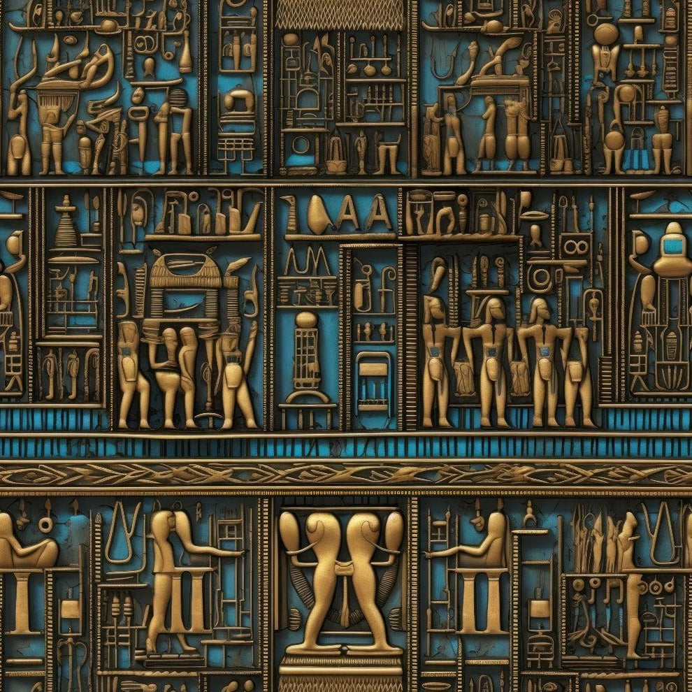 2D Ancient Egypt Pattern 69 Quilting Cotton Fabric – FabricMegaStore.com