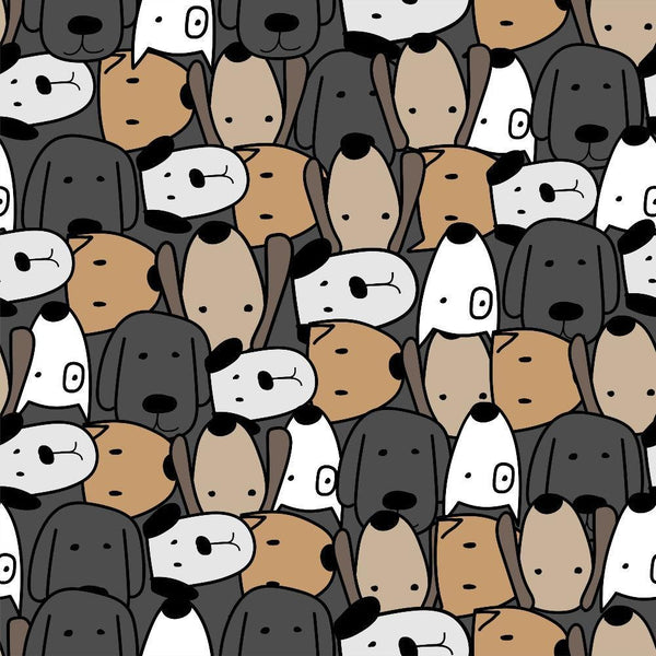 Cute Dogs Pattern 4 Quilting Cotton Fabric – FabricMegaStore.com
