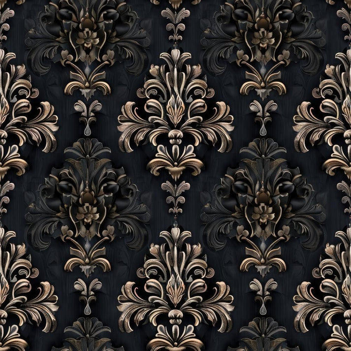 Gothic Damask Pattern 4 Quilting Cotton Fabric – FabricMegaStore.com