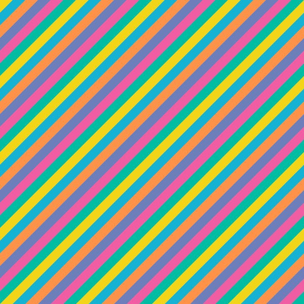 Summer Rainbow Pattern 6 Quilting Cotton Fabric – FabricMegaStore.com