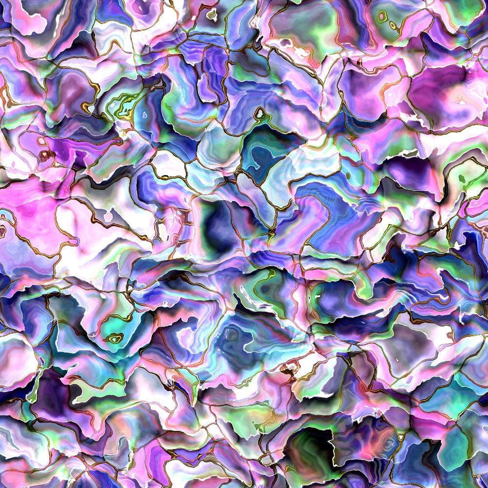 Oyster Shell Pattern 11 Quilting Cotton Fabric – FabricMegaStore.com