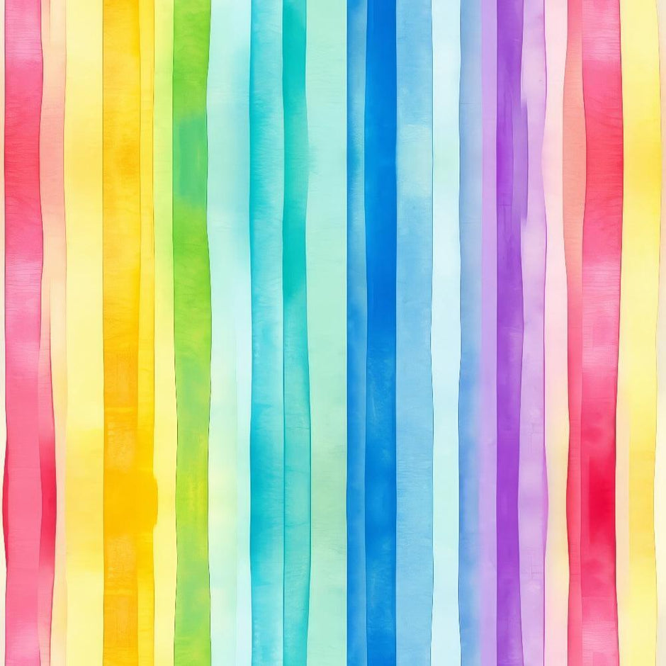 Watercolor Rainbow Stripes – FabricMegaStore.com