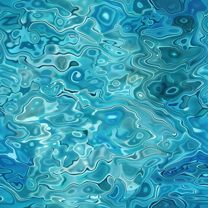 Blue Water Pattern 1 Quilting Cotton Fabric – FabricMegaStore.com