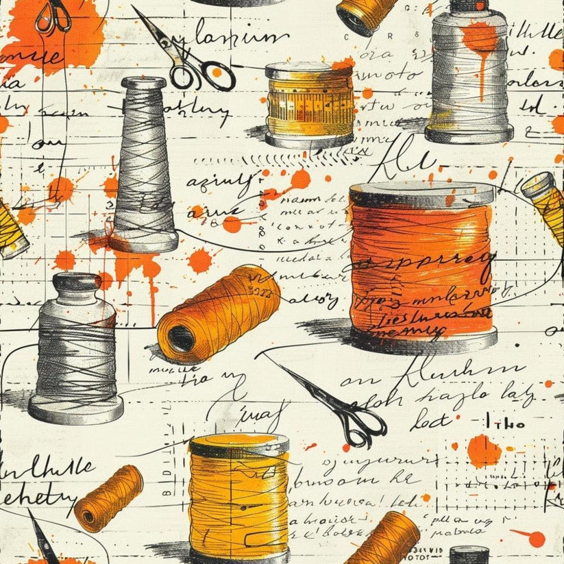Sewing Journal Pattern 9 Quilting Cotton Fabric – FabricMegaStore.com