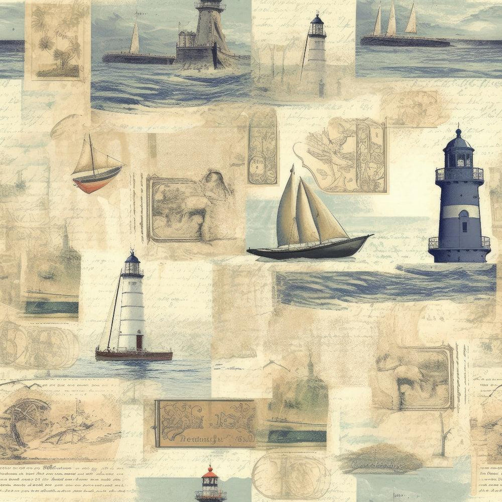 Nautical Adventures Pattern 3 Quilting Cotton Fabric – FabricMegaStore.com