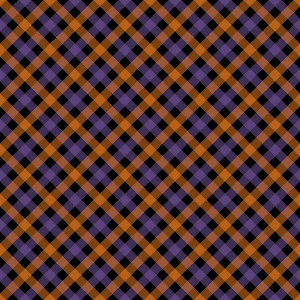 Halloween Plaid Pattern 3 Quilting Cotton Fabric – FabricMegaStore.com