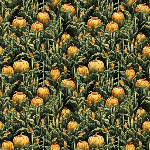 The Pumpkin Patch Pattern 4 Quilting Cotton Fabric – FabricMegaStore.com