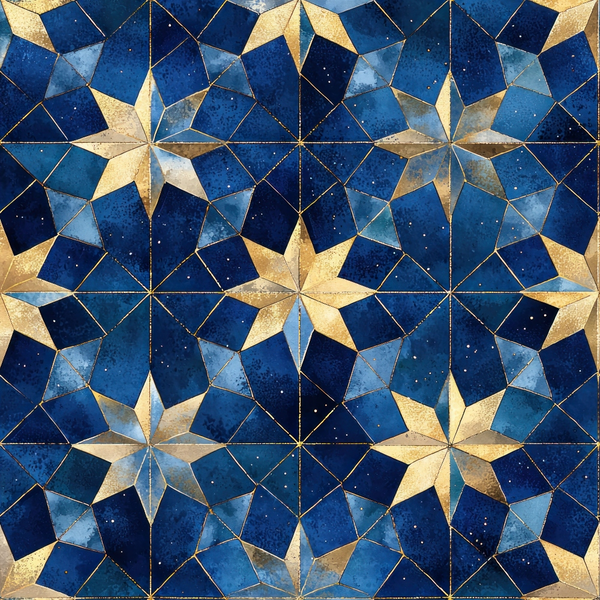 Arabian Midnight Pattern 3 Quilting Cotton Fabric – FabricMegaStore.com