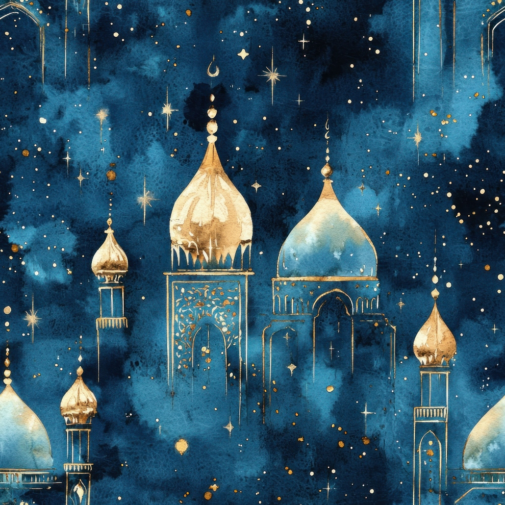 Arabian Midnight Pattern 14 Quilting Cotton Fabric – FabricMegaStore.com