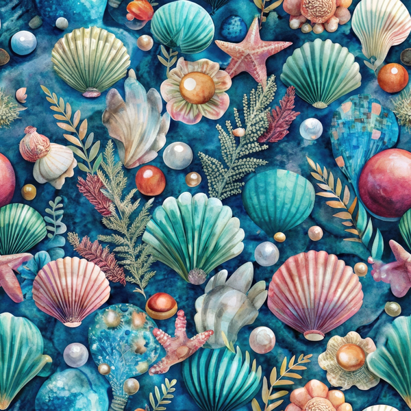 Oceanic Opulence Pattern 3 Quilting Cotton Fabric – FabricMegaStore.com