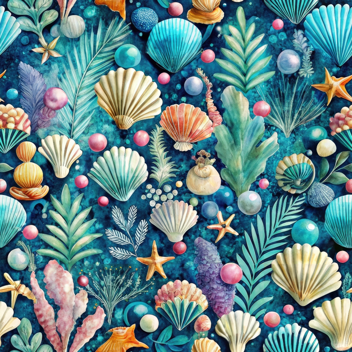 Oceanic Opulence Pattern 8 Quilting Cotton Fabric – FabricMegaStore.com