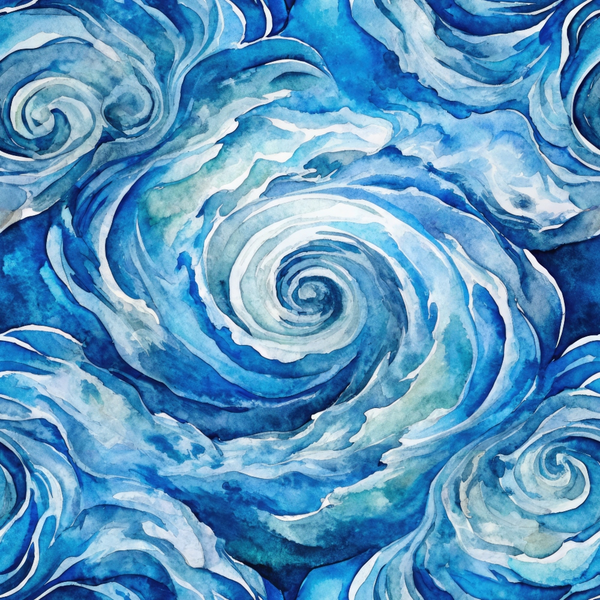 Ocean Swirls Pattern 4 Quilting Cotton Fabric – FabricMegaStore.com