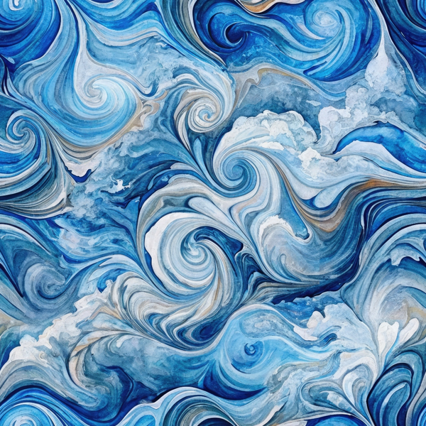 Ocean Swirls Pattern 7 Quilting Cotton Fabric – FabricMegaStore.com