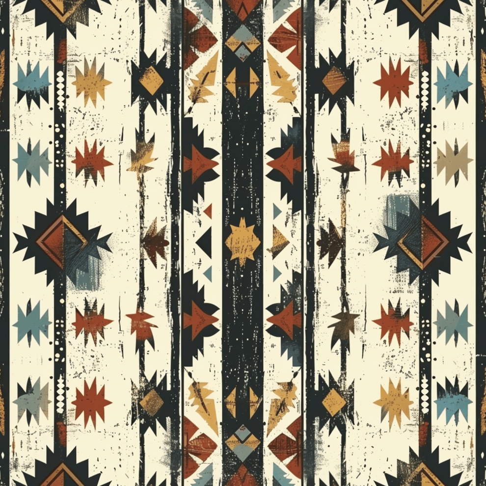 Retro Native American Pattern 3 Quilting Cotton Fabric ...