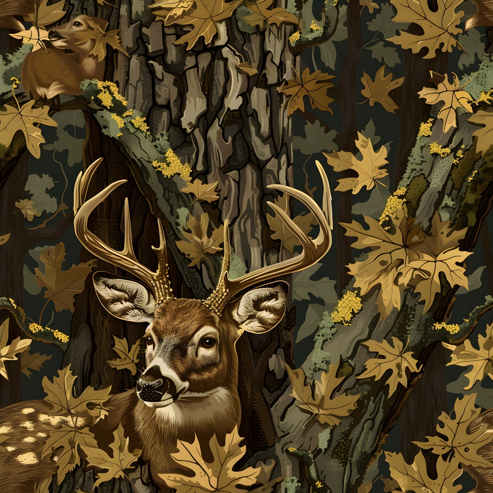 Tree Camouflage Pattern 1 Quilting Cotton Fabric – FabricMegaStore.com