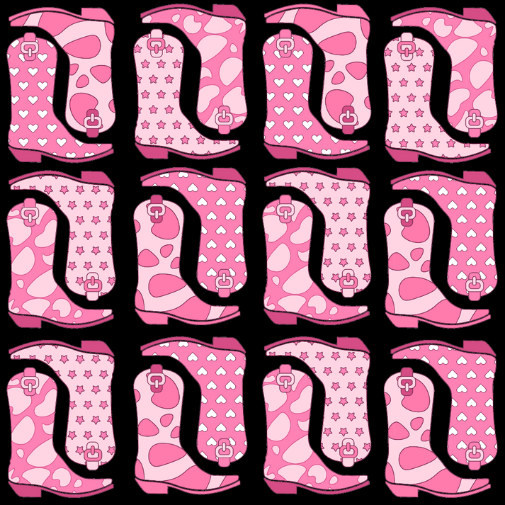 Pink Cowgirl Boots Pattern 3 Quilting Cotton Fabric – FabricMegaStore.com