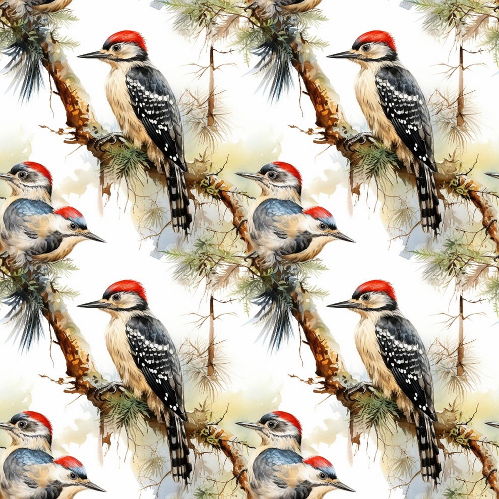 Woodland Animals Pattern 6 Quilting Cotton Fabric – FabricMegaStore.com