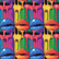 Rainbow Dripping Lips Art Pattern 4 Quilting Cotton Fabric ...