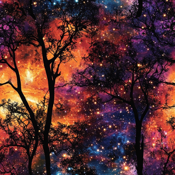 Starry Night Sky Pattern 12 Quilting Cotton Fabric – FabricMegaStore.com