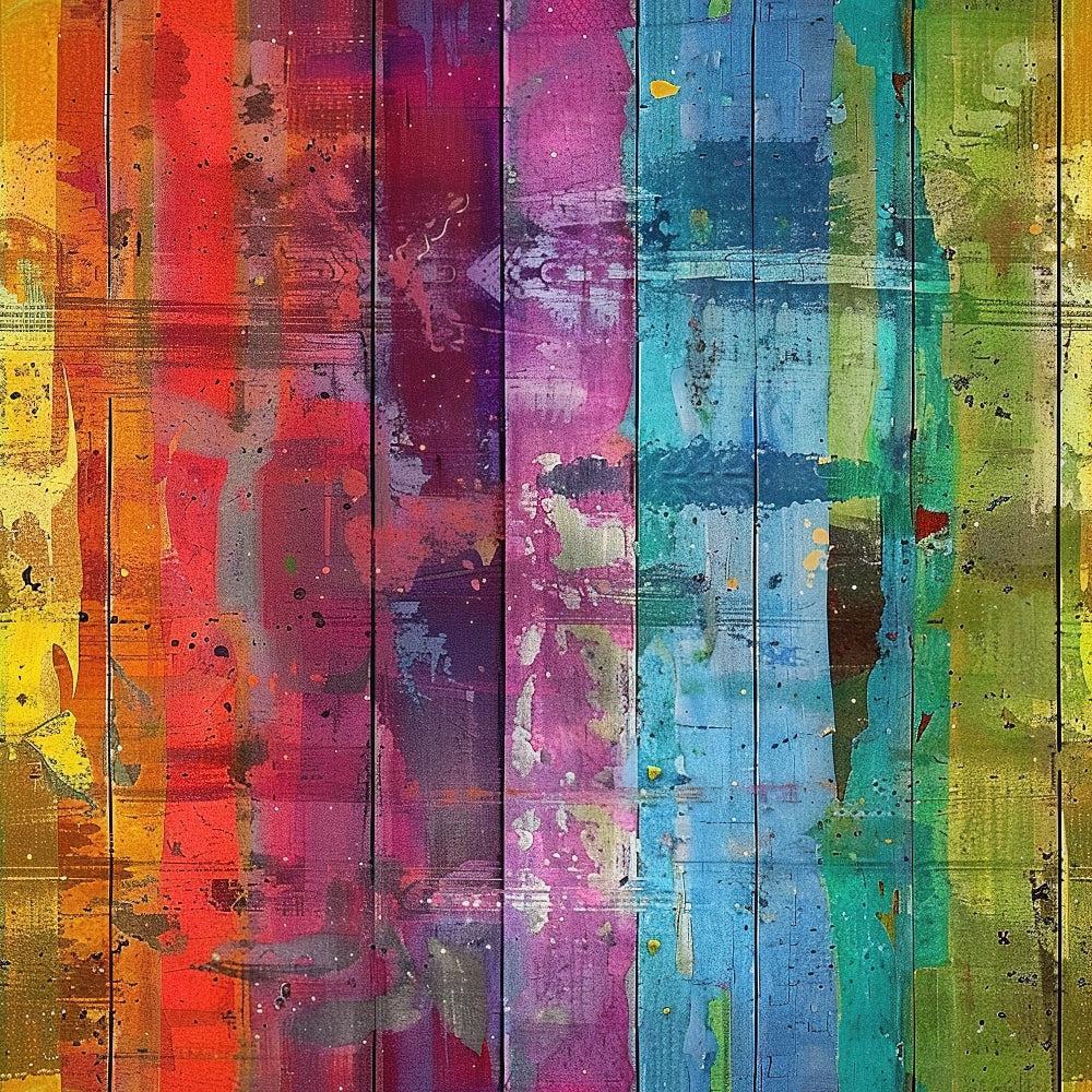 Rainbow Grunge Wall Pattern 8 Quilting Cotton Fabric – FabricMegaStore.com