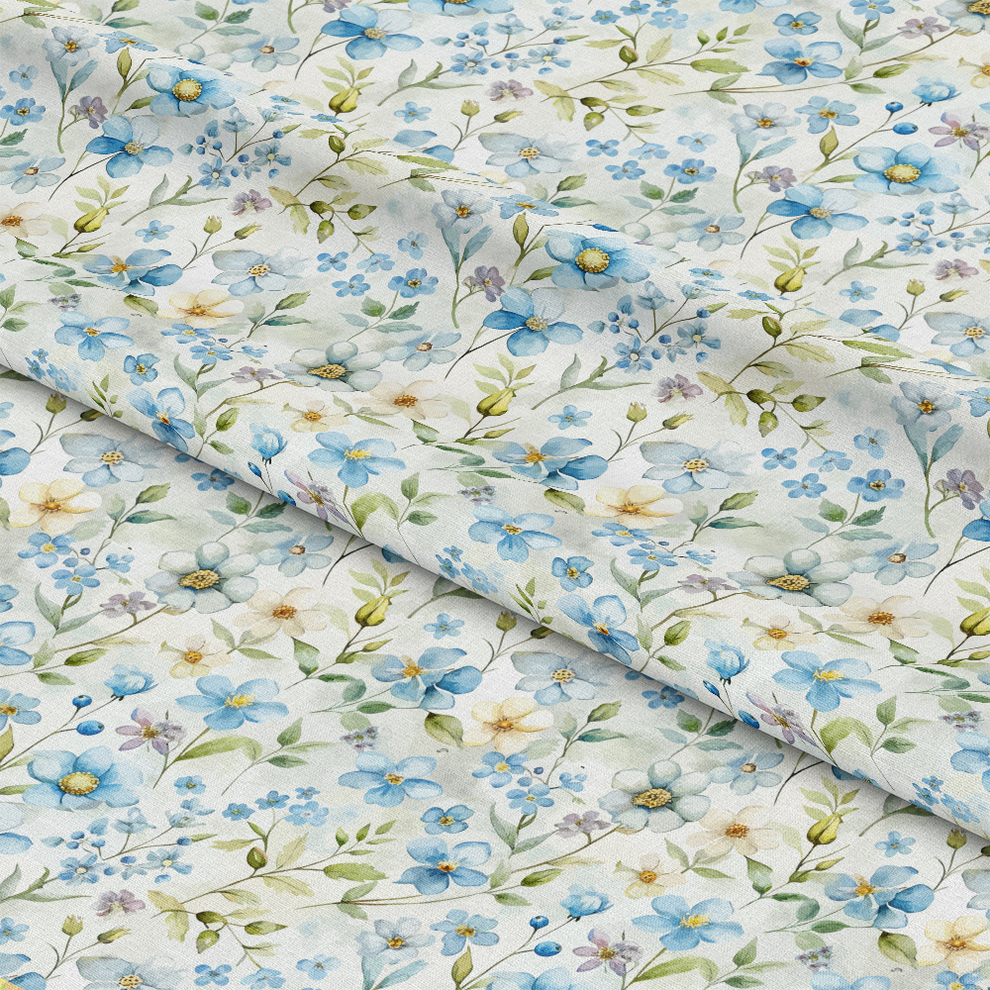 Art Nouveau Forget Me Nots Pattern 4 Quilting Cotton Fabric ...