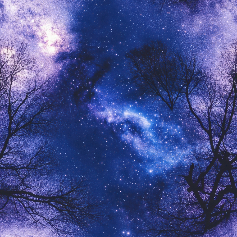 Aurora Starry Night Sky Pattern 1 Quilting Cotton Fabric ...