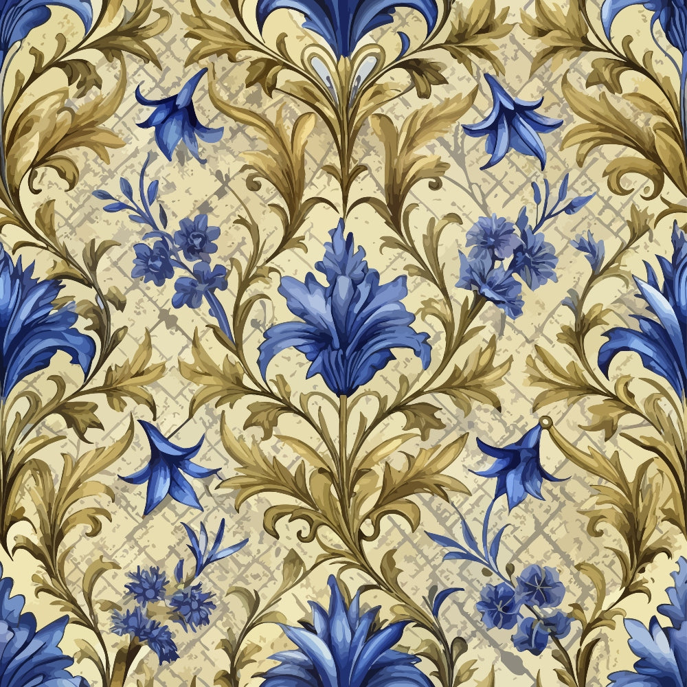 Baroque Florals Pattern 118 Quilting Cotton Fabric – FabricMegaStore.com