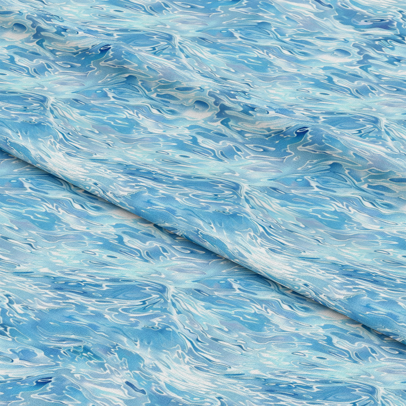 Blue Water Pattern 14 Quilting Cotton Fabric – FabricMegaStore.com