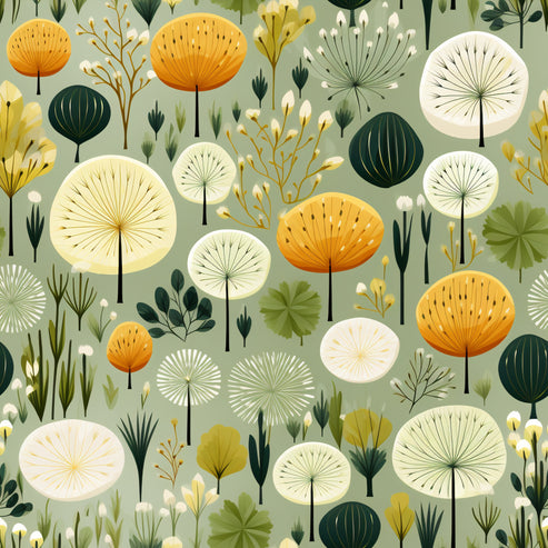 Botanical Garden Pattern 9 Quilting Cotton Fabric – FabricMegaStore.com