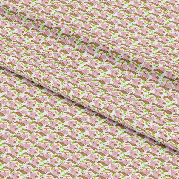 Cartoon Farm Animals Pattern 1 Quilting Cotton Fabric – FabricMegaStore.com
