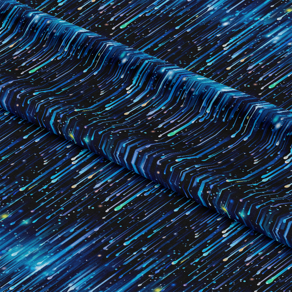 Dripping Blue Liquid Pattern 2 Quilting Cotton Fabric – FabricMegaStore.com