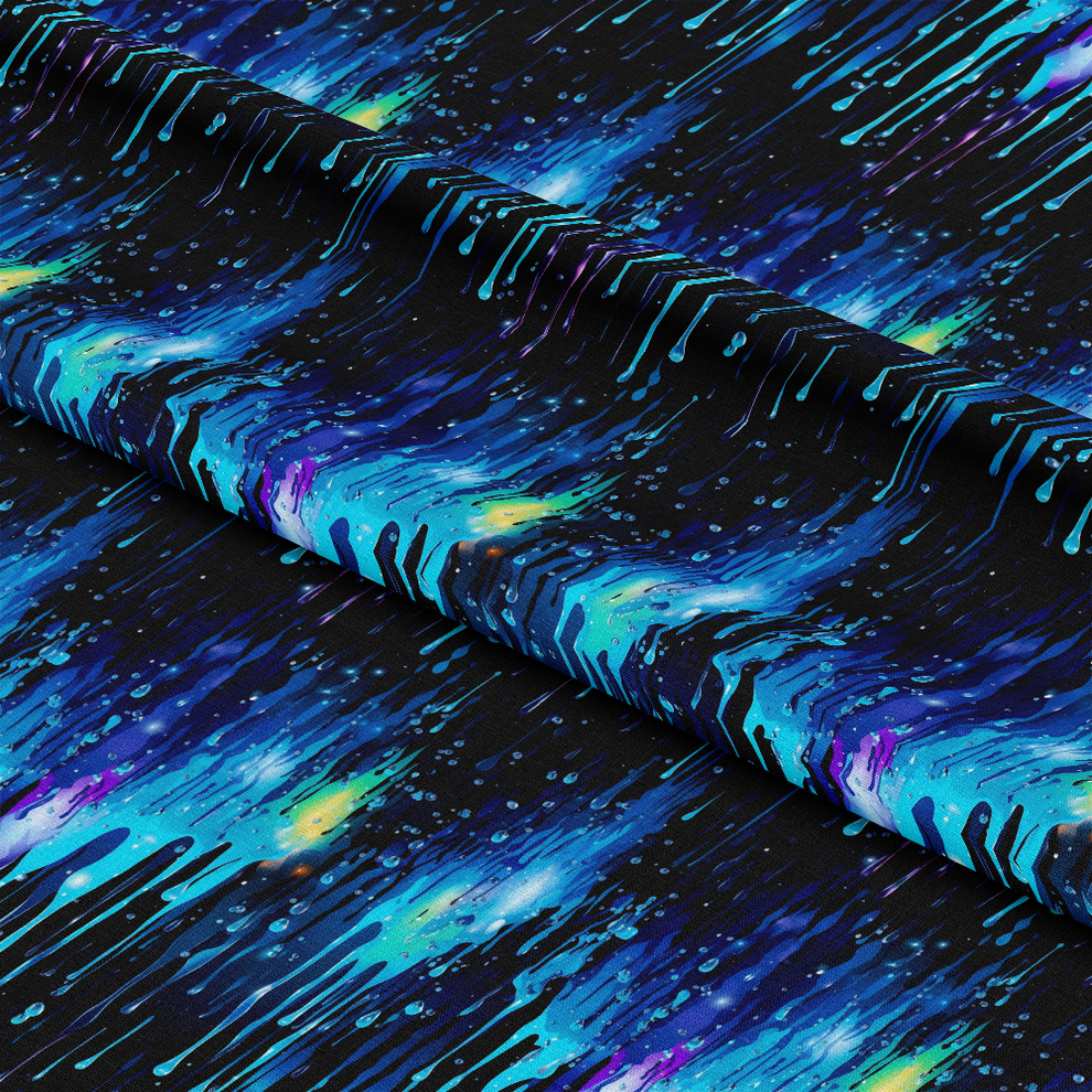 Dripping Blue Liquid Pattern 5 Quilting Cotton Fabric – FabricMegaStore.com