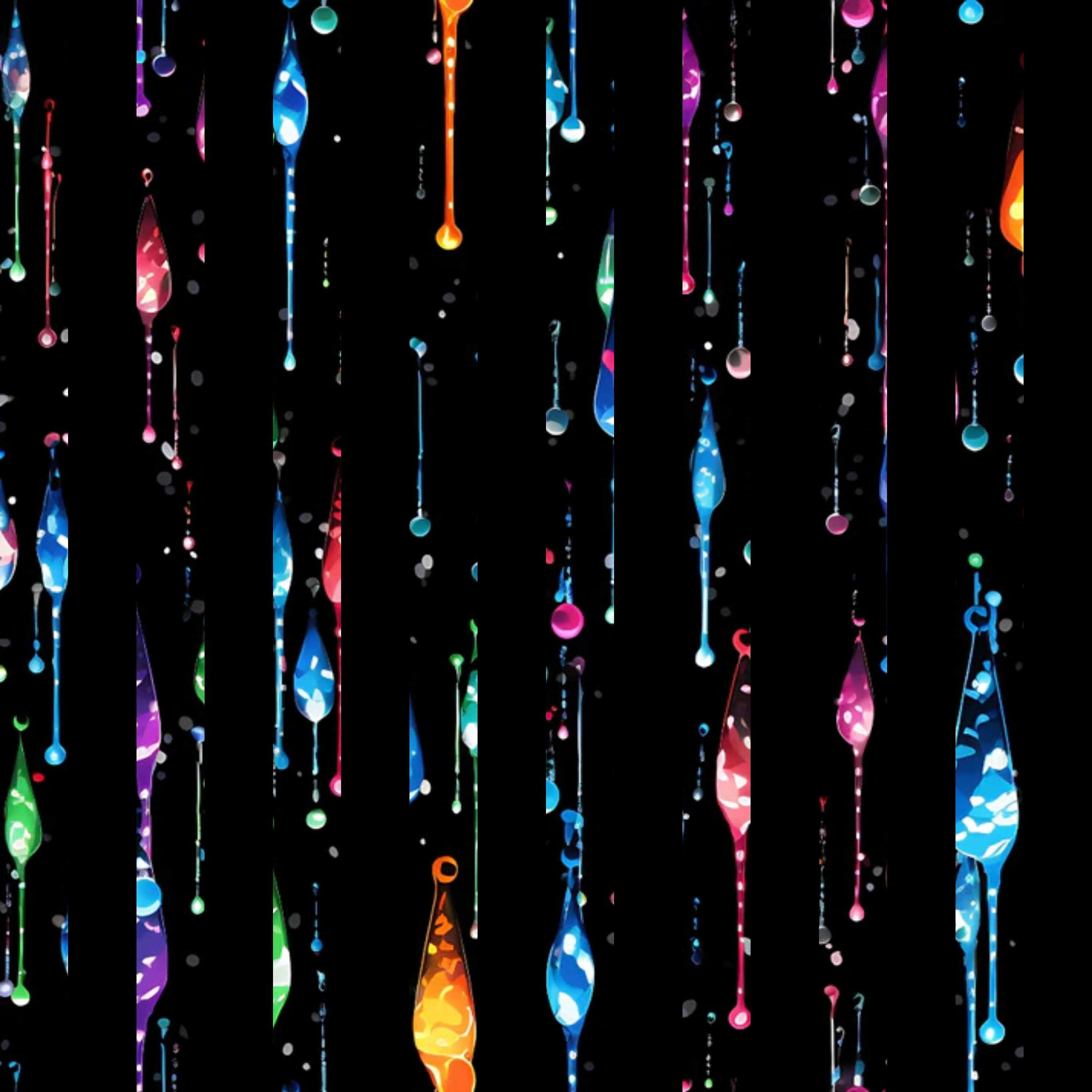Dripping Rainbow Liquid Pattern 26 Quilting Cotton Fabric ...