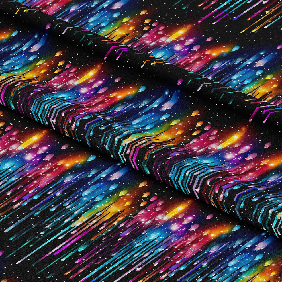 Dripping Rainbow Liquid Pattern 3 Quilting Cotton Fabric ...