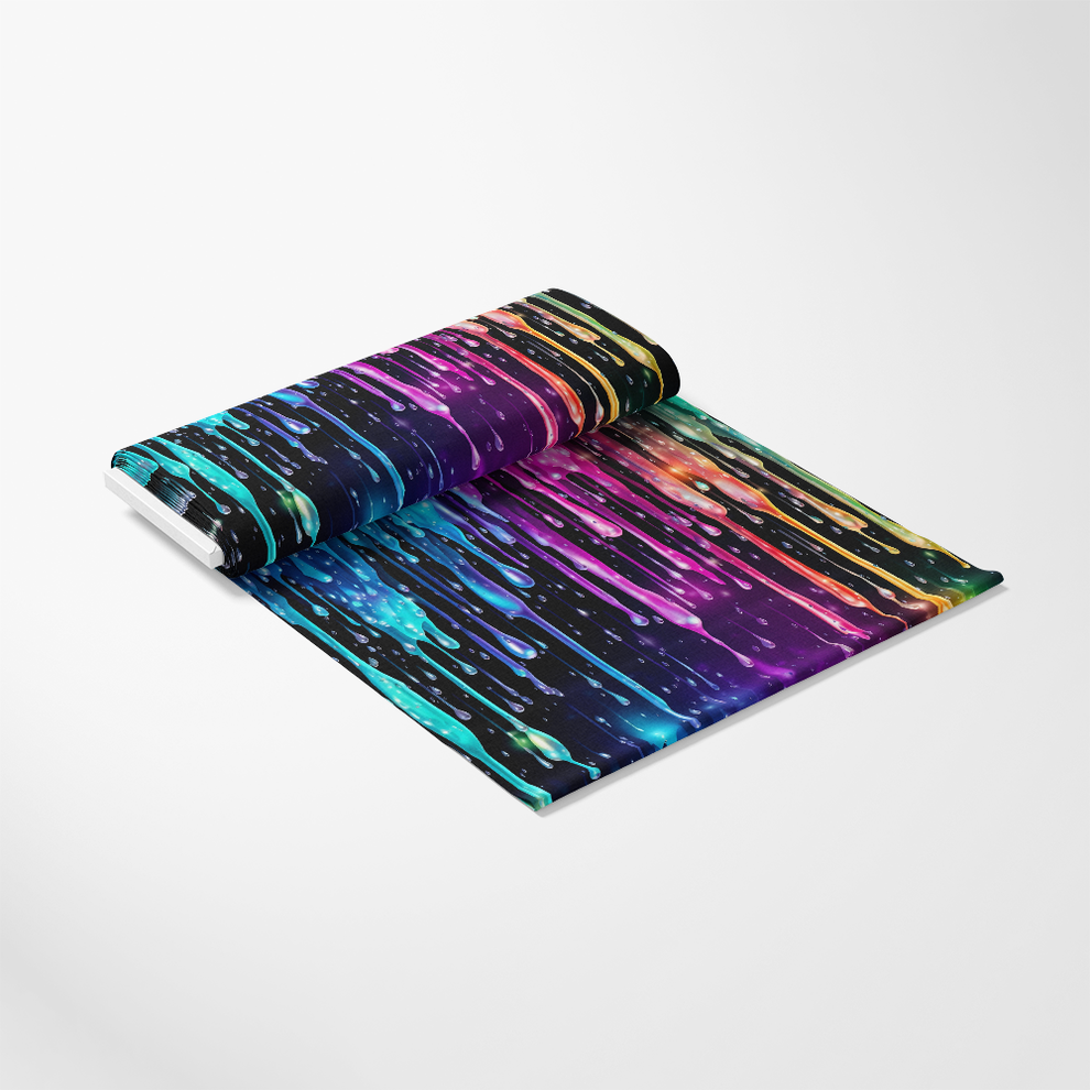 Dripping Rainbow Liquid Pattern 4 Quilting Cotton Fabric ...