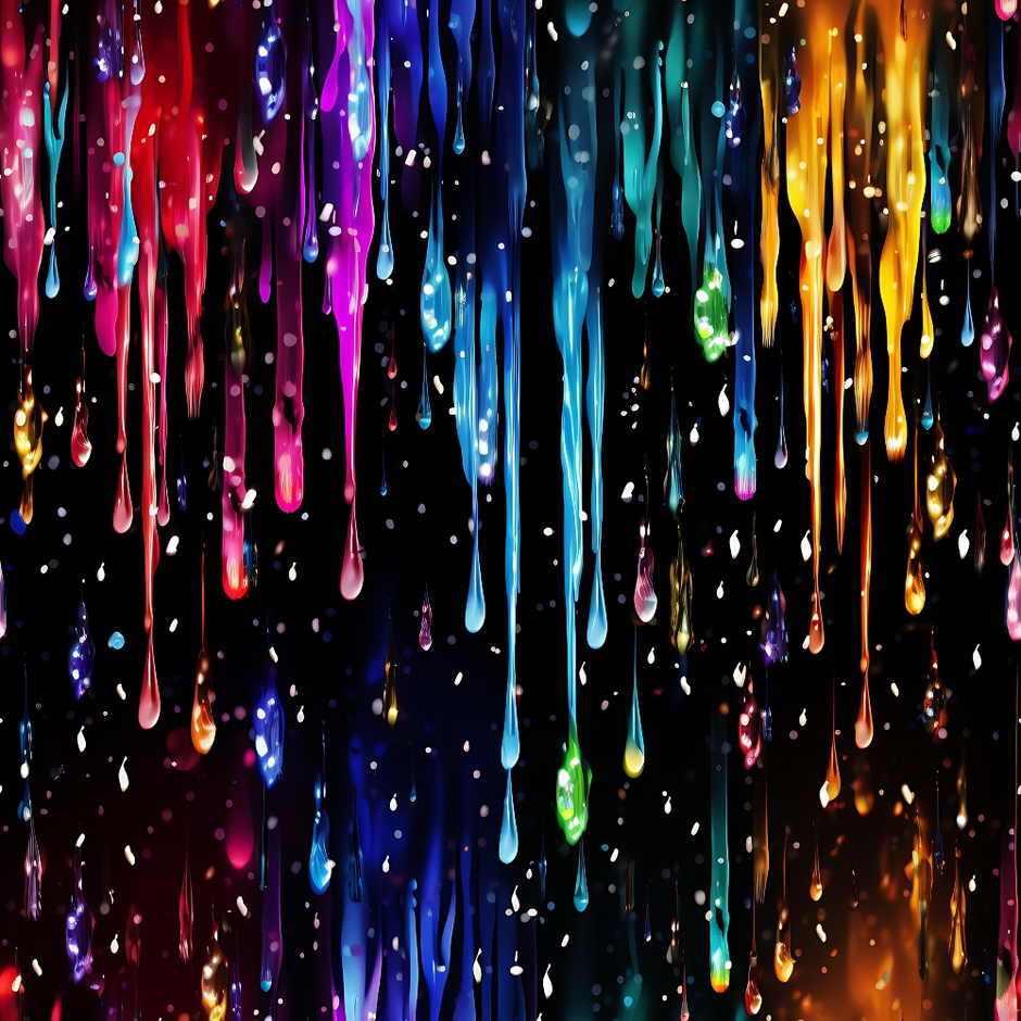 Dripping Rainbow Liquid – FabricMegaStore.com