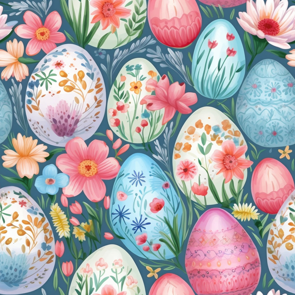 Easter Eggs Pattern 21 Quilting Cotton Fabric – FabricMegaStore.com