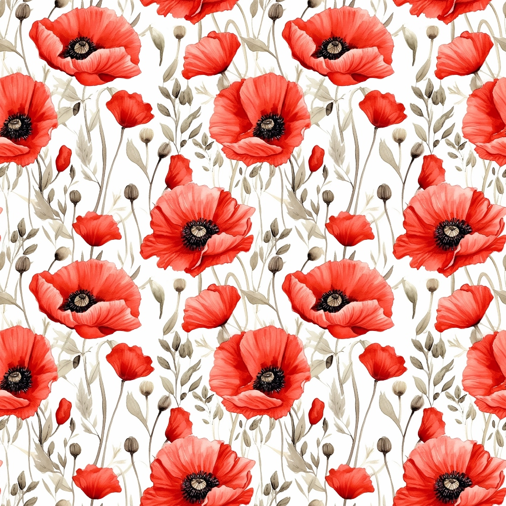 Fields of Poppies Pattern 11 Quilting Cotton Fabric – FabricMegaStore.com