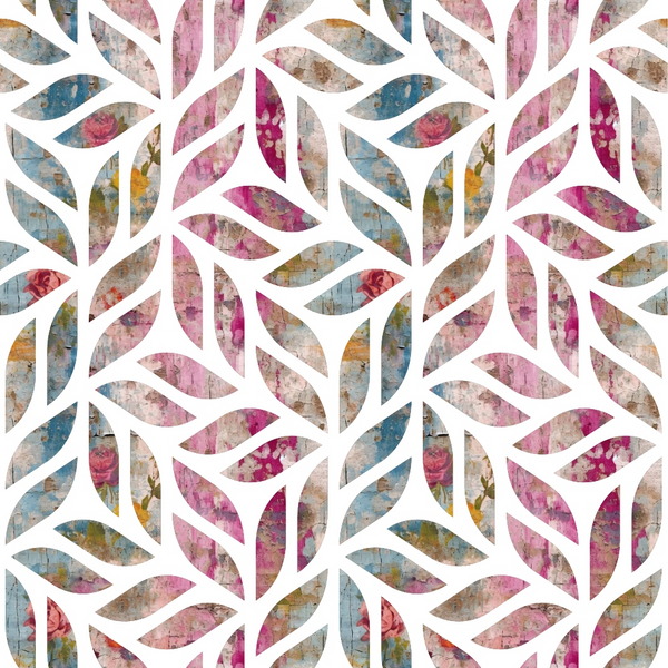 Girly Grunge Plaster Pattern 30 Quilting Cotton Fabric ...