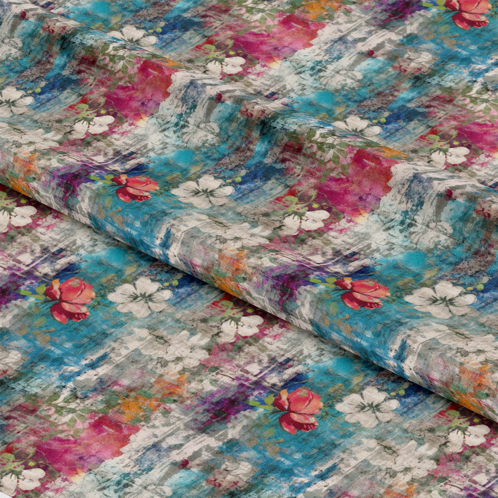 Girly Grunge Plaster Pattern 10 Quilting Cotton Fabric ...