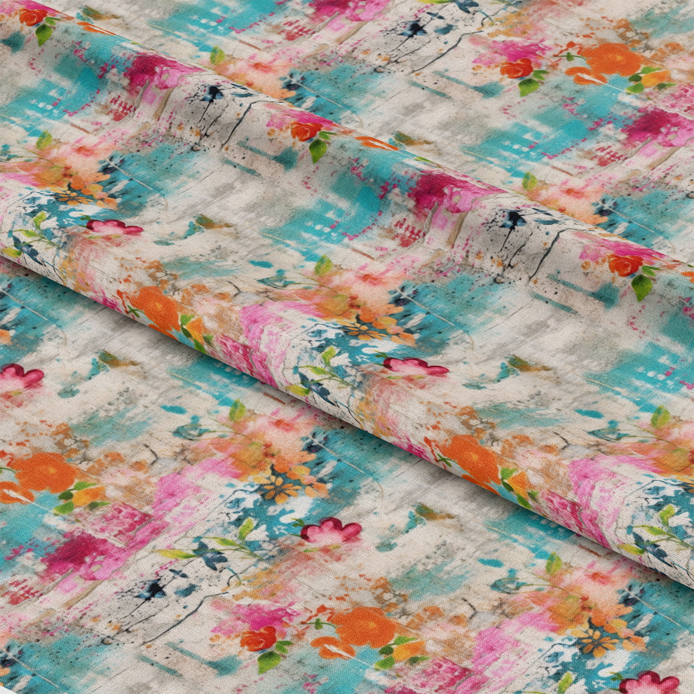 Girly Grunge Plaster Pattern 3 Quilting Cotton Fabric – FabricMegaStore.com